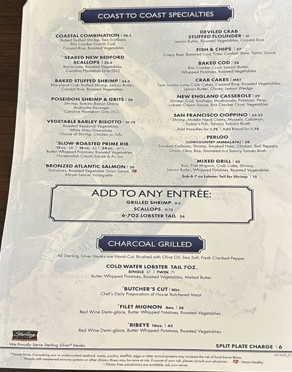 Poseidon Menu by Express Restaurant Delivery Hilton Head Island