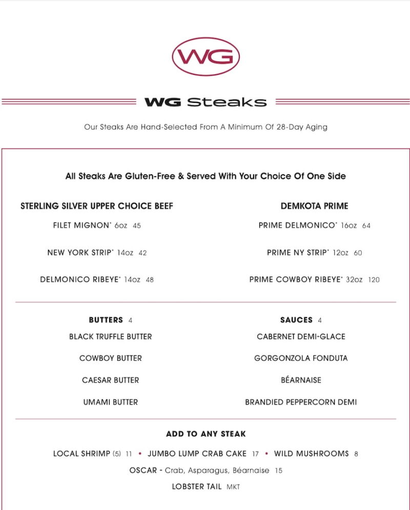 WISE GUYS MENU - Food Delivery Hilton Head SC